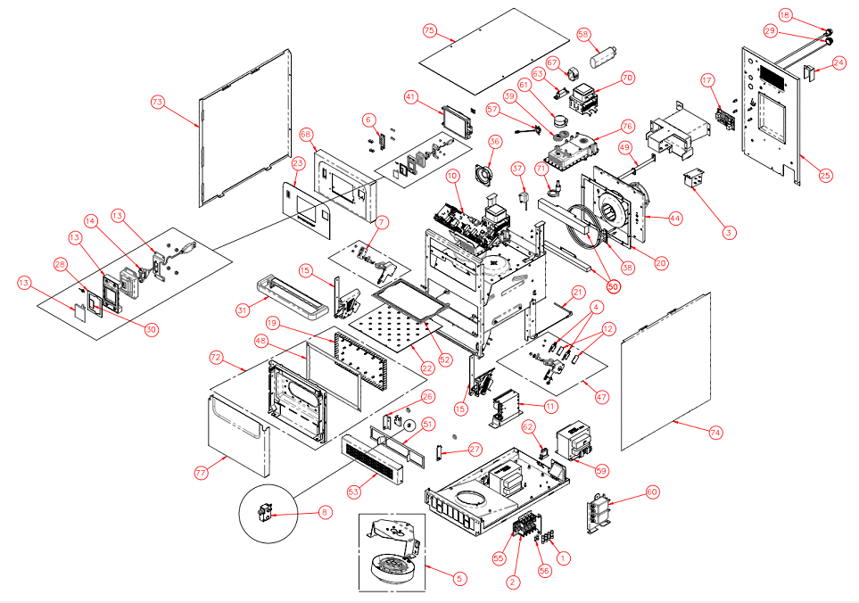 e2s V2 Parts Diagram - MerrychefTechnical